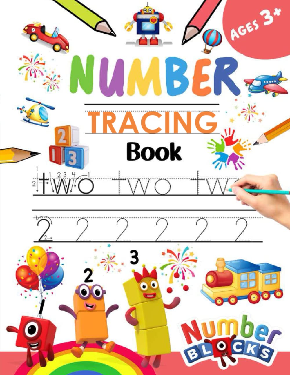 Buy Number Blocks 1 to 100 Tracing Book: Practice counting numbers from ...