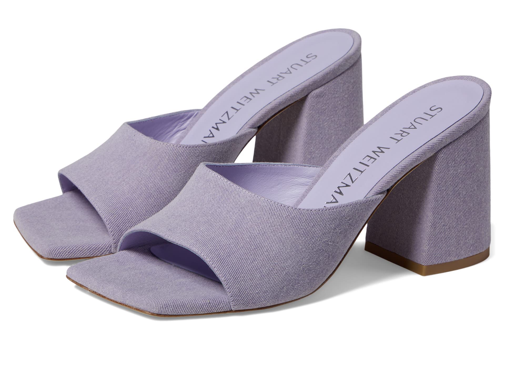 Amazon.com | Stuart Weitzman Tia 85 Flareblock Slide | Slides