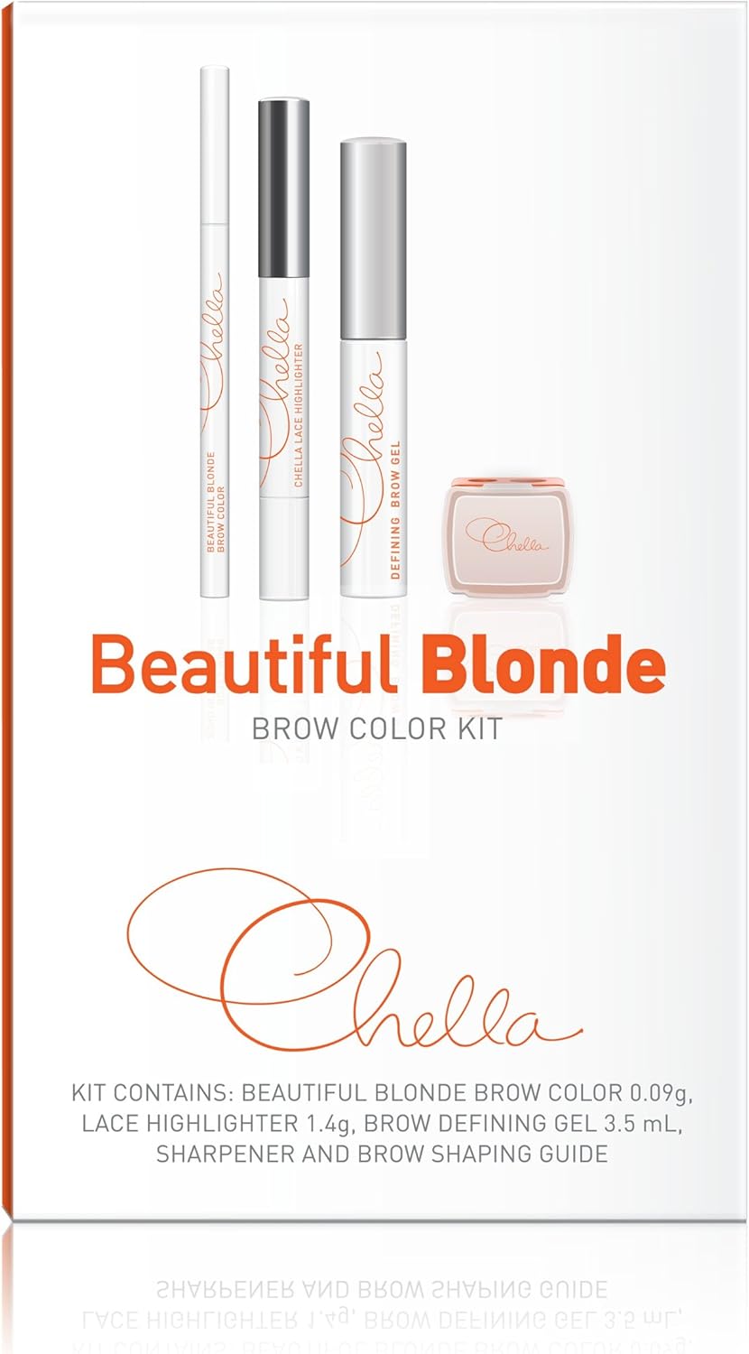 Amazon.com : Chella Beautiful Blonde Brow Color Kit, 1-Count : Eyebrow ...