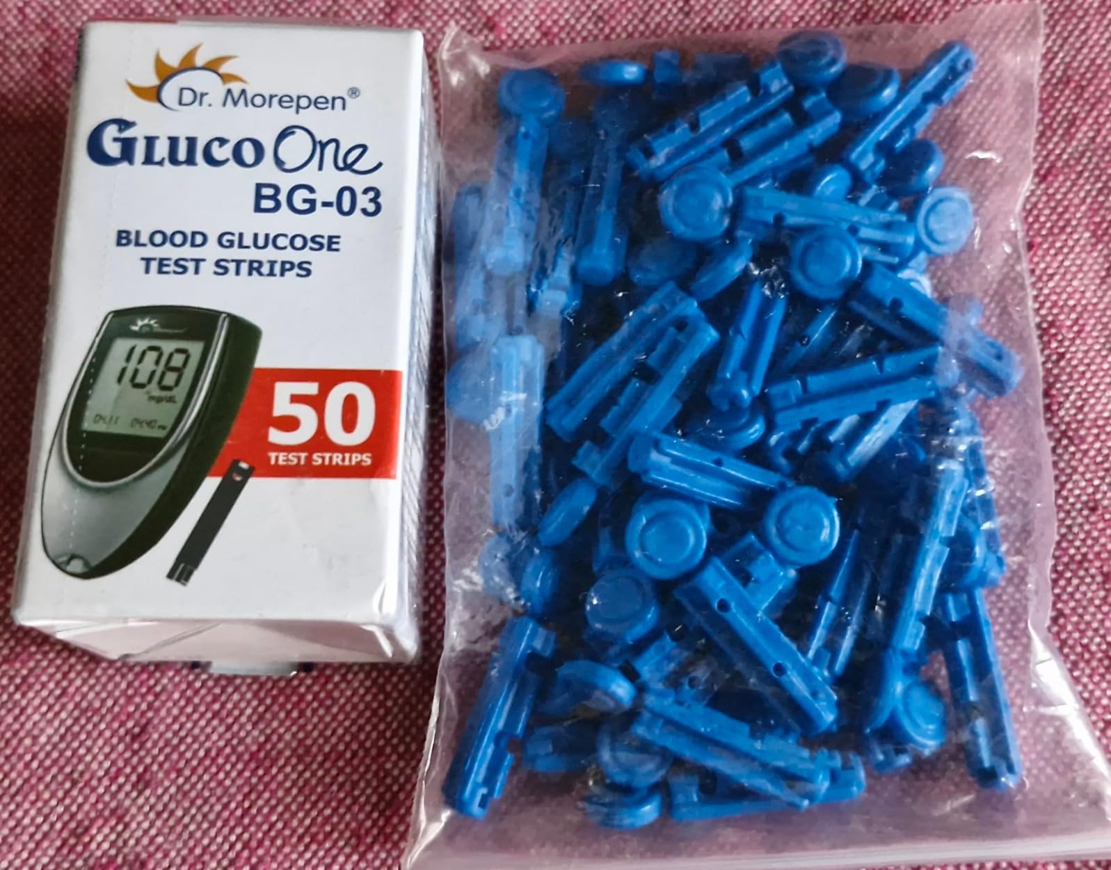 GOXNOR 50 Pcs Round Fine Blood Lancet for Dr Morepen BG03 50 STRIP ...