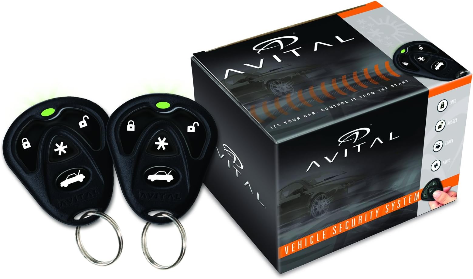 Amazon.com: Avital 5105L Remote Start and Security System with 1-Way ...