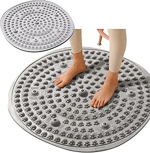 Amazon.co.jp : 【modafusion】足ツボマット 指圧ボード 足踏み 板 足つぼ 55cm 足ツボ 足底ボード マッサージ 足ツボマッサージ 足裏 円形 疲労軽減 休憩時間 ...