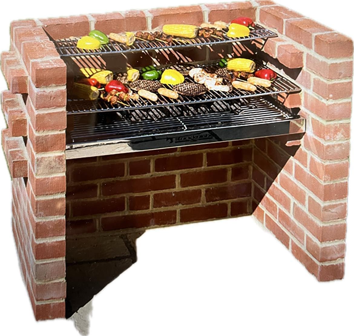 Original DIY Brick Grill Kit BKB 101 - Built In BBQ Grill for Charcoal ...