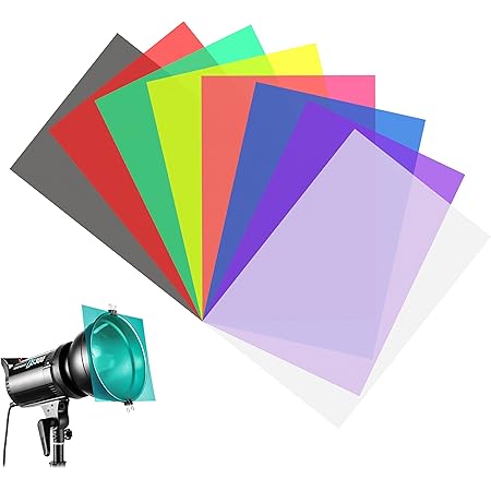 Amazon.com : Neewer Correction Gel Light Filter Transparent Color 12x8 ...