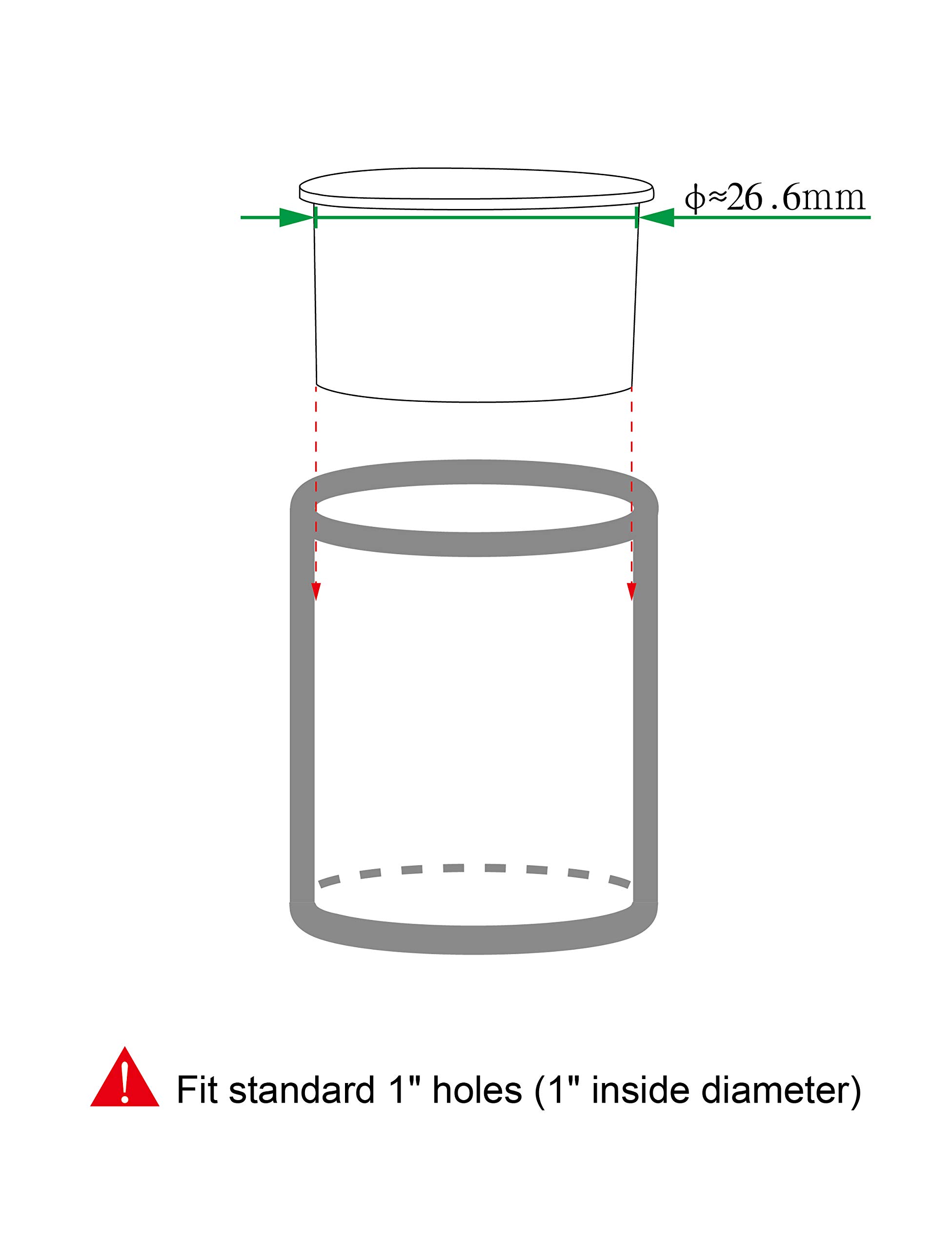 Snapklik.com : SummitLink Pool Fence Hole Plug Deck Patio Ground Cover Caps