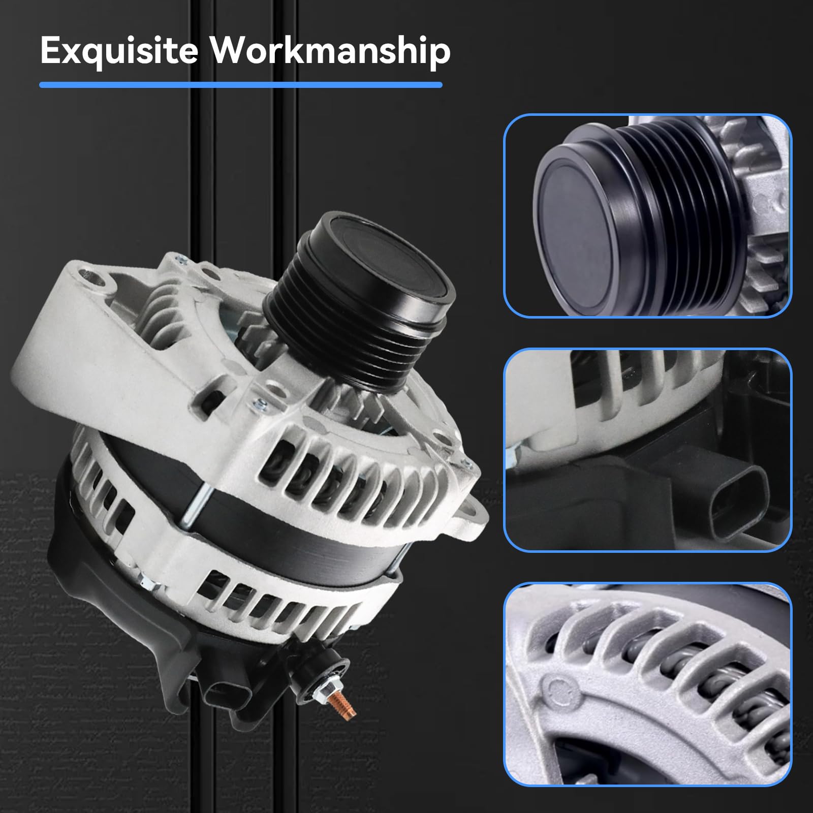 Snapklik.com : 84143540 170A High Output Alternator Compatible