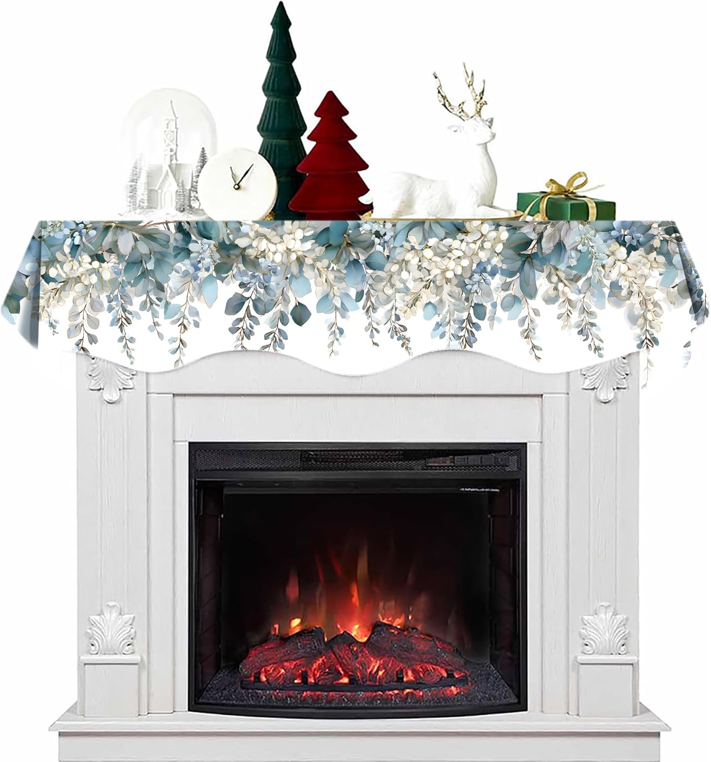 Amazon.com: Christmas Mantel Scarf 70 x 17 Inch, Mantel Scarf Cover ...