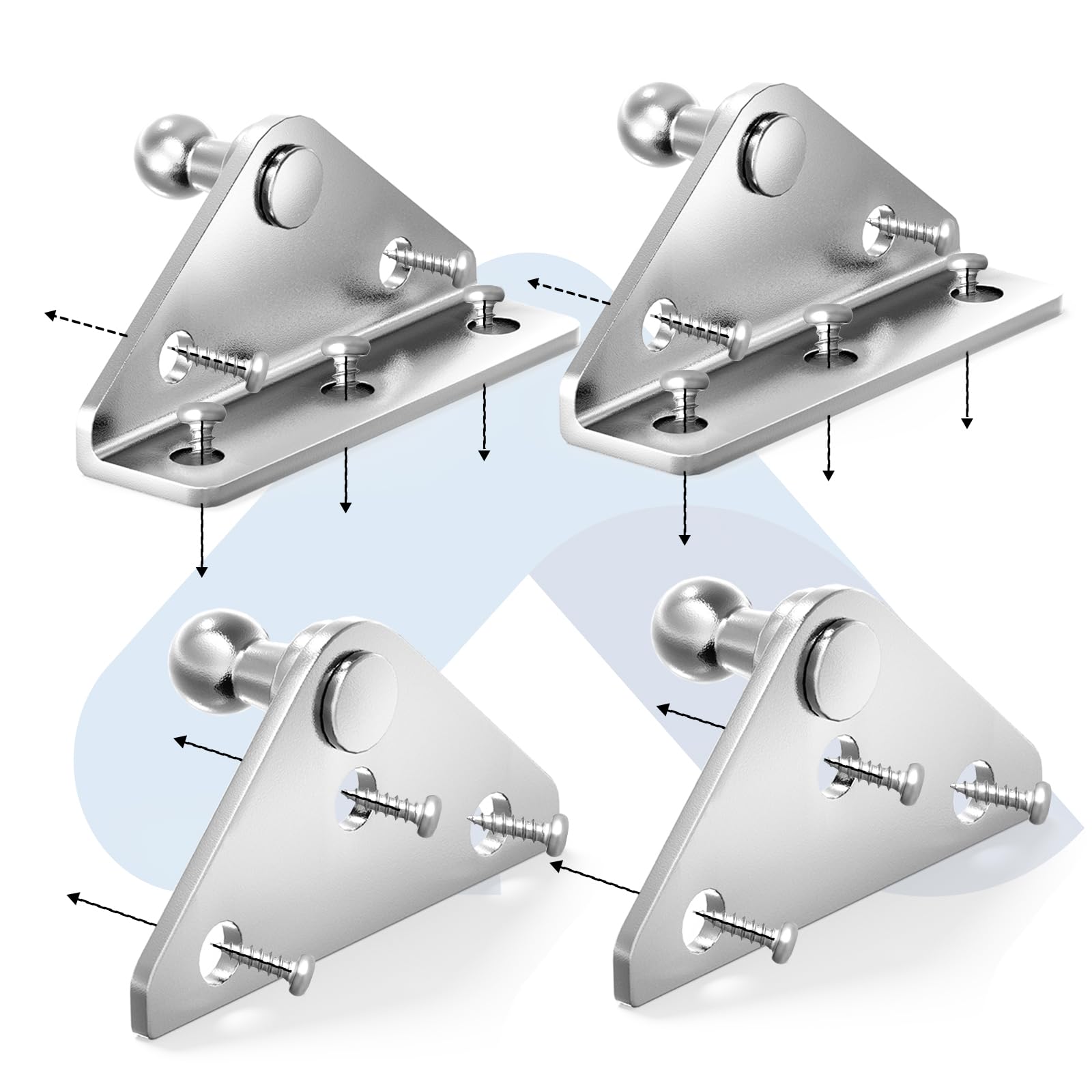 Snapklik.com : ARANA 10MM Ball Stud Mounting Bracket For Universal Gas ...