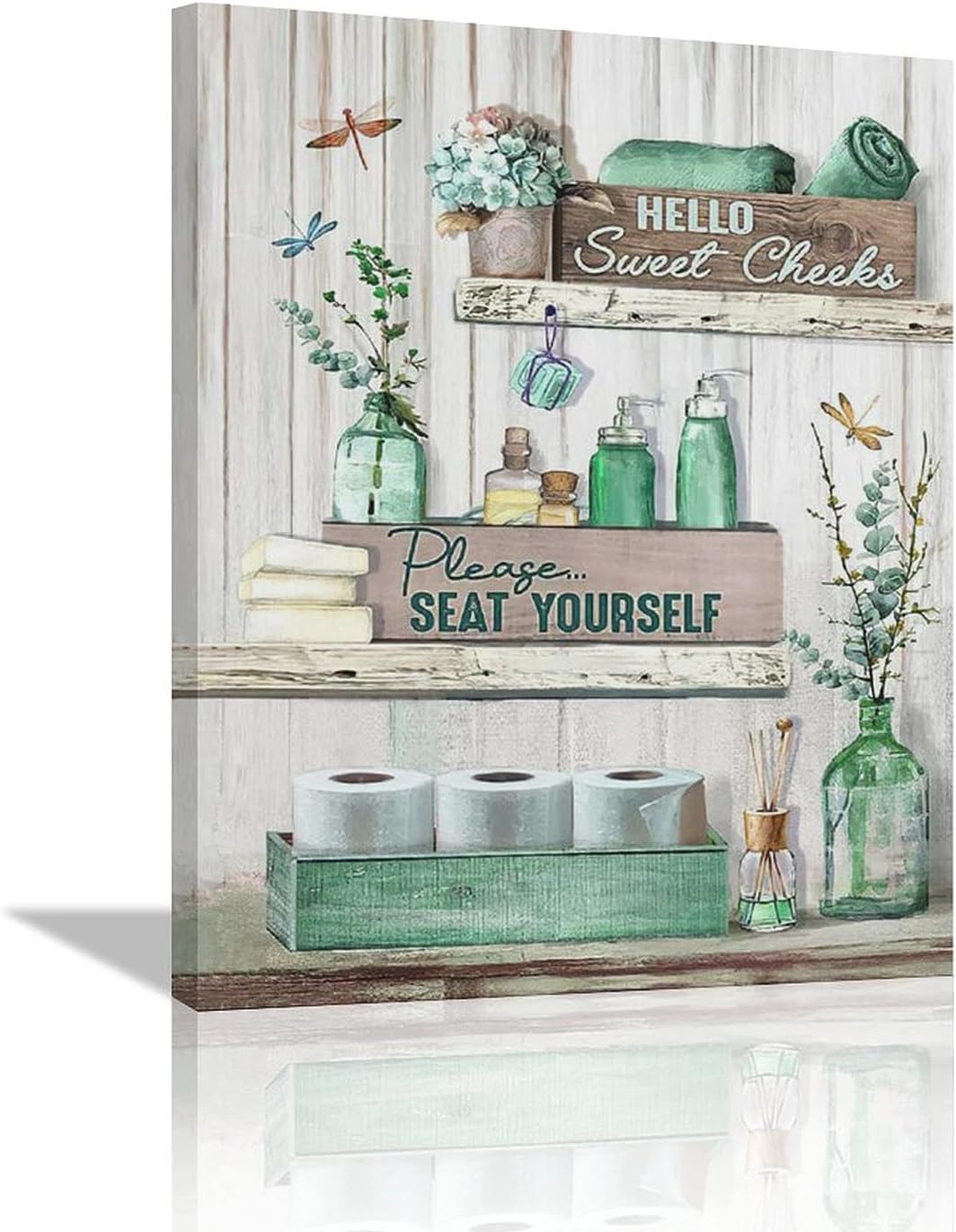 Amazon.com: Bathroom Decor Wall Art, Bathroom Rules Wall Decor ...