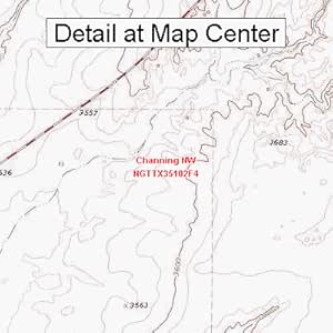Amazon.com : USGS Topographic Quadrangle Map - Channing NW, Texas ...