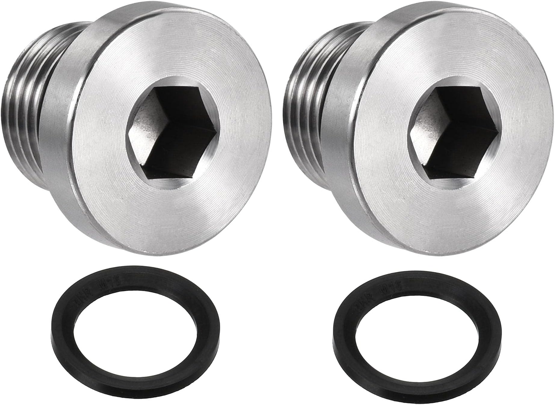 Amazon.com: Olivia & Oliver 2pcs o2 sensor Stainless Steel Inner Hex ...