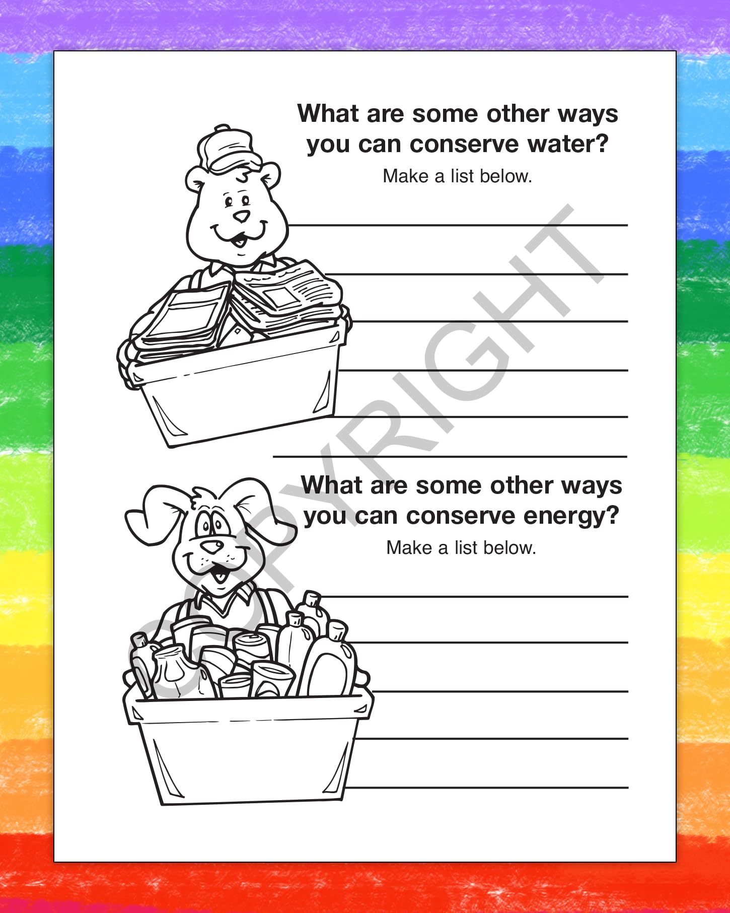 Water Conservation Worksheets For Kindergarten Water Saving Tips And