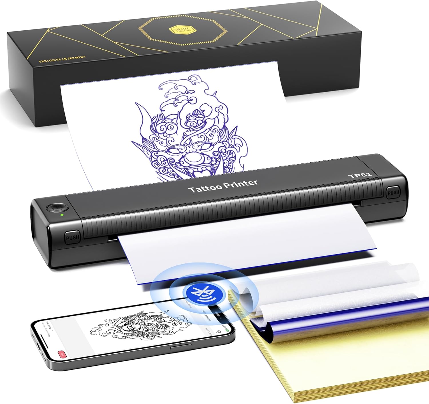 Amazon.com: PhoTatt TP81 Wireless Tattoo Stencil Printer - Bluetooth ...