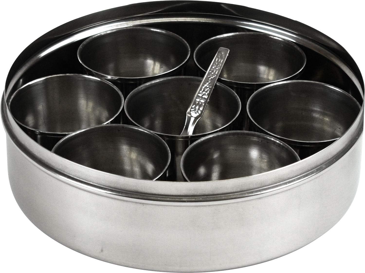 Large Sized Masala Dabba Spice Tin Container : Amazon.co.uk: Home & Kitchen