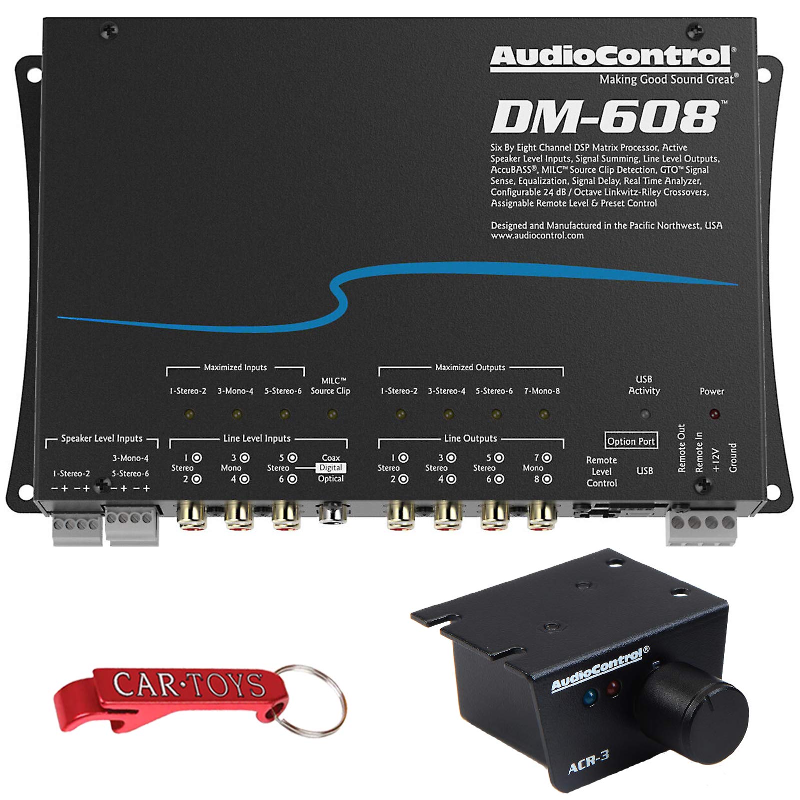 Audiocontrol Dm 608 6 By 8 Channel Matrix Digital Signal | Desertcart ...