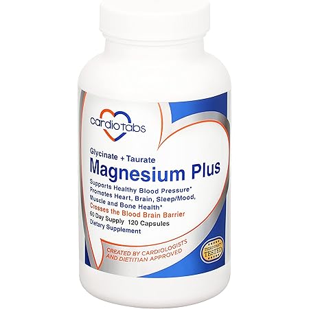 Amazon.com: Cardiotabs Magnesium Plus – 200 mg of Magnesium Glycinate ...