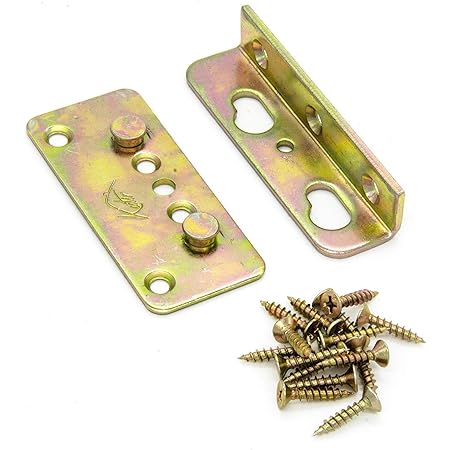 Amazon.com: Richohome Heavy Duty Non-Mortise Bed Rail Fittings Wood Bed ...
