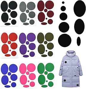DERJDISF 72-Piece Premium Puffer Down Jacket Repair Patch Kit: Adhesive ...