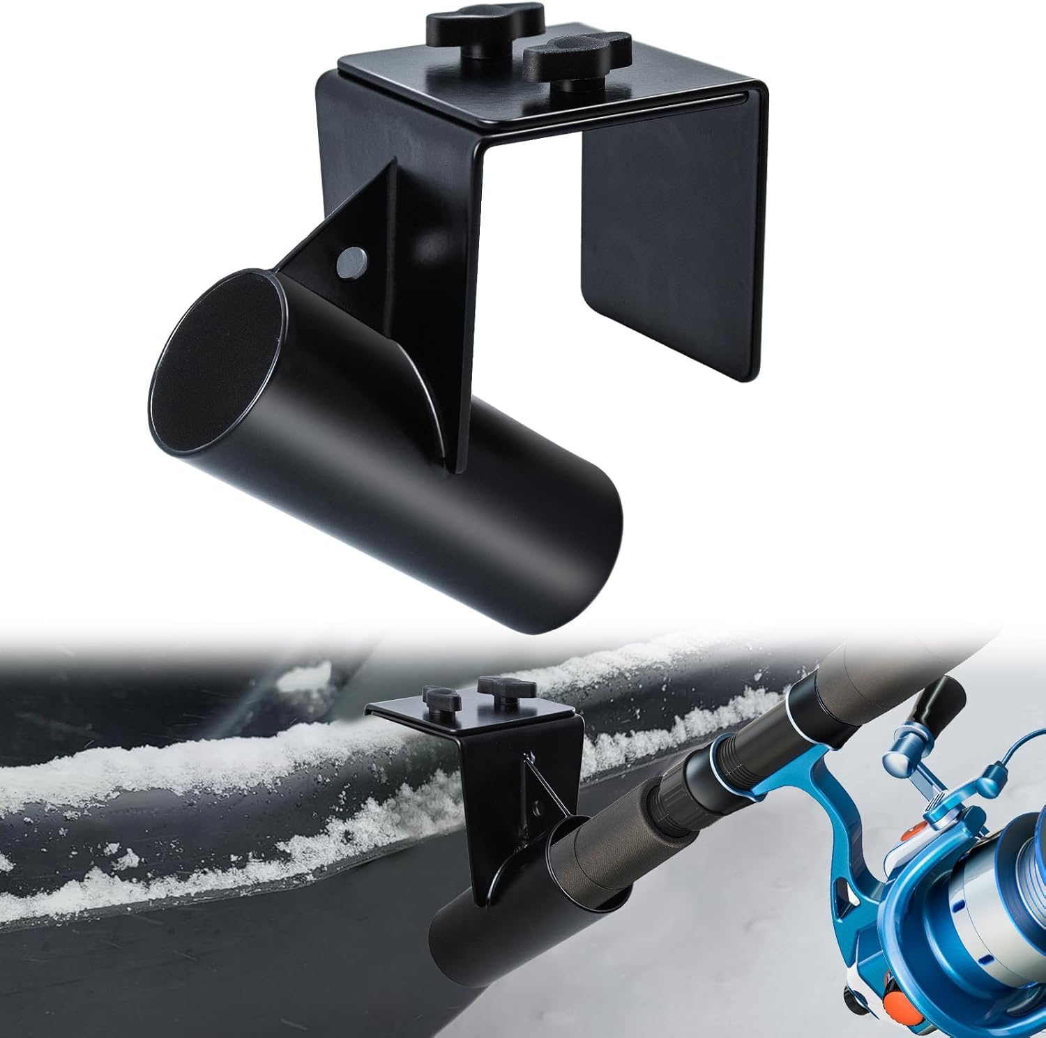 Ice Fishing Sled Rod Holder Mental Ice House Sled Rod Holder Heavy Duty ...