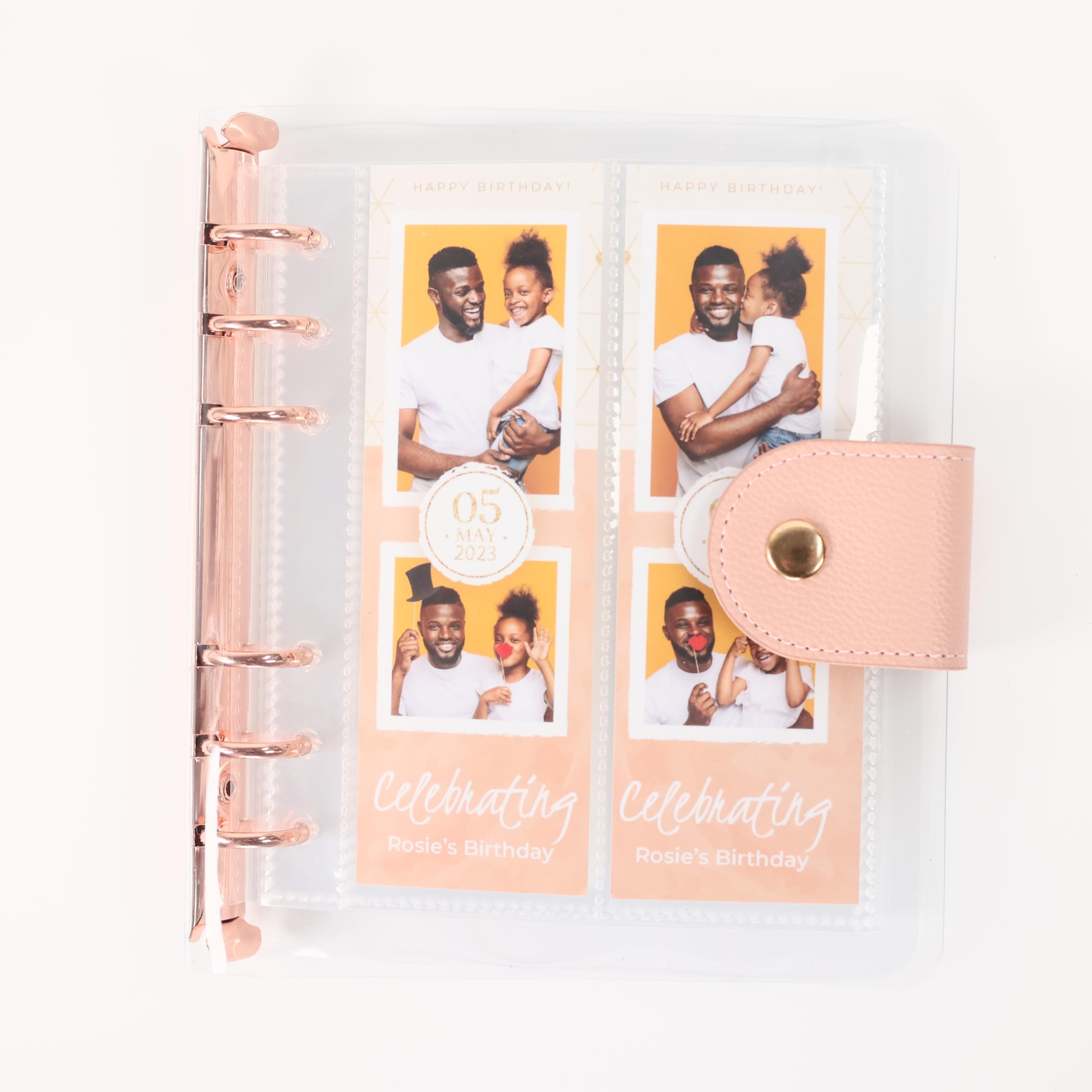 Amazon.com: 2x6 Photo Booth Photo Album - 6 Ring Glitter Notebook ...