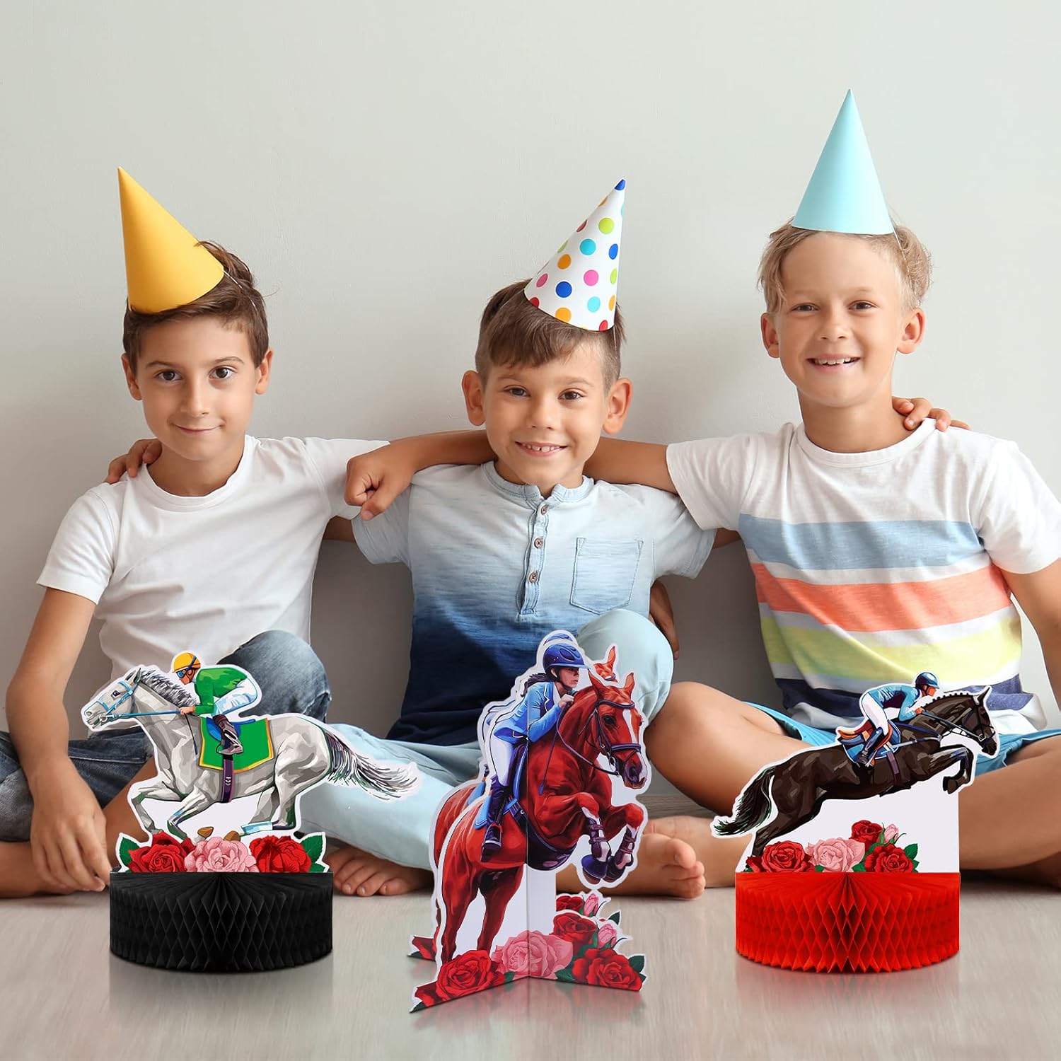 Buy 9 Pcs Kentucky Horsing Racing Derby Decorations Horse Racing ...