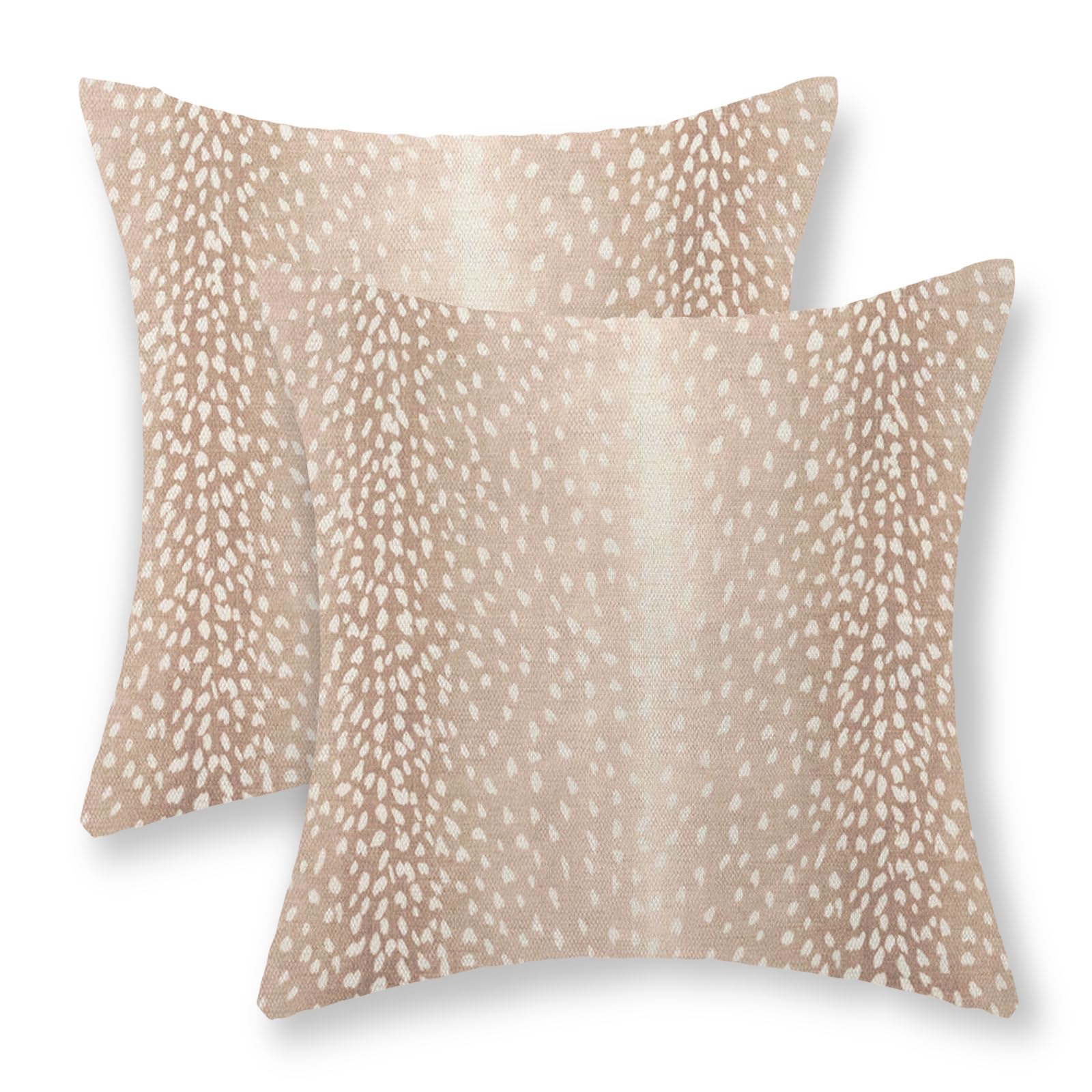 Amazon.com: JEFERSO Antelope Pillow Covers 18x18 Set of 2 Beige Animal ...