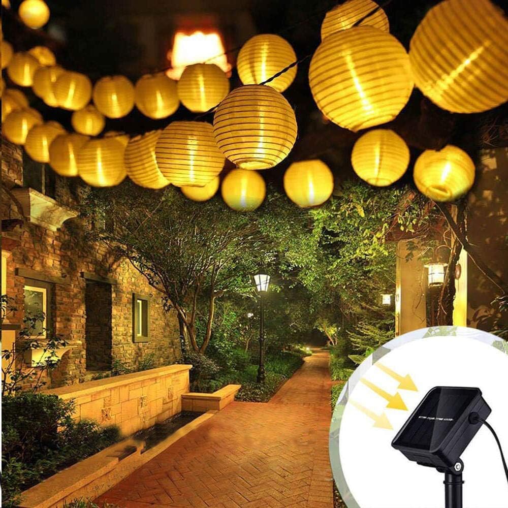 ALOVECO Solar String Lights Lanterns, 6.5m/21.3fts 30 LED Waterproof ...