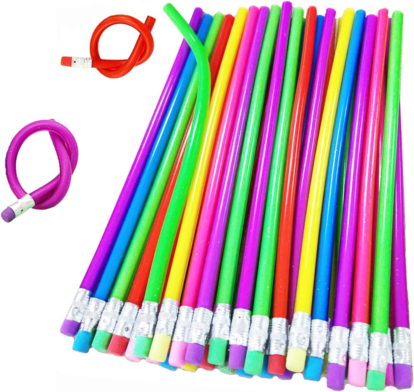 Amazon.com : Szsrcywd 36PCS Flexible Bendy Pencils,18cm Soft Cool Fun ...