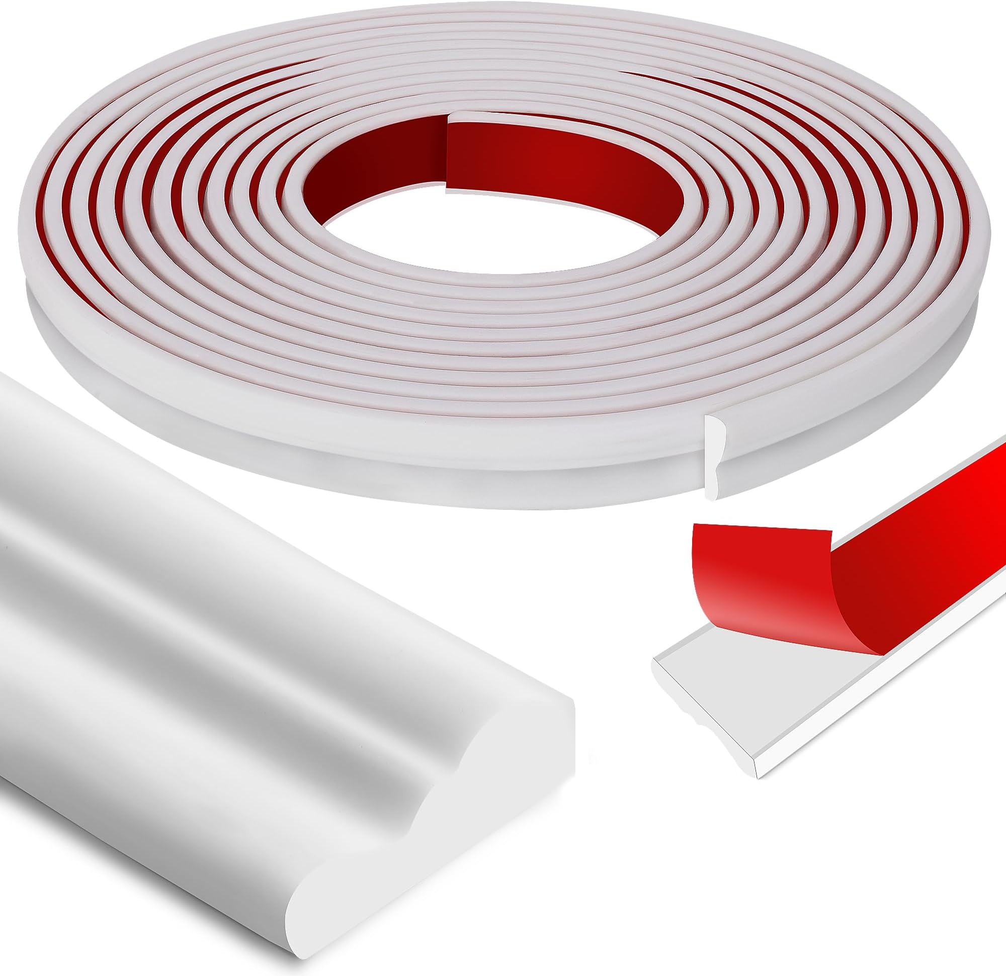 Amazon.com: 1.6in x 30ft Flexible Inside & Outside Corner Trim Moulding ...