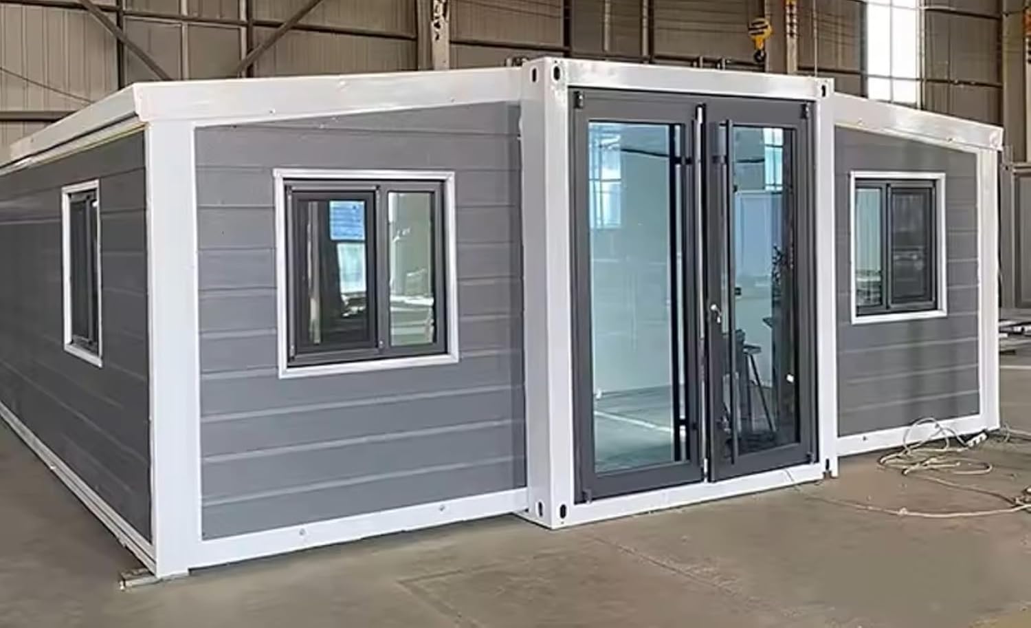 Amazon.com: Tiny Expandable Prefab House to Live in 1 Bathroom, 2 Bedrooms & 1 Kitchen- Foldable ...