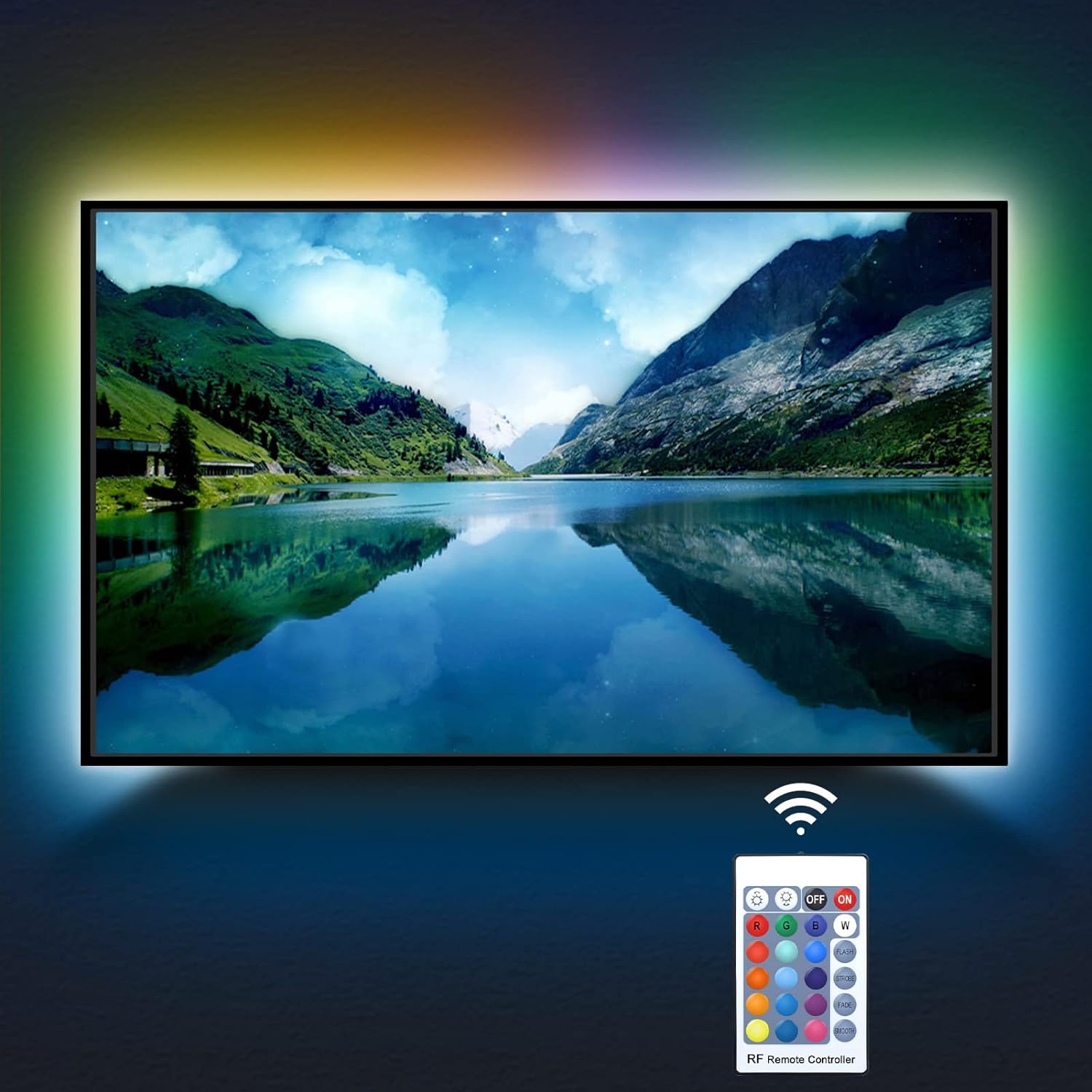 Amazon.com: inShareplus LED TV Backlight kit with Remote, 9.9ft ...