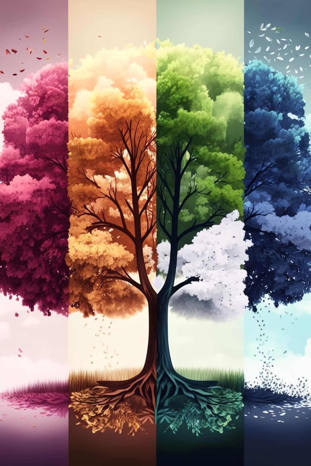 Amazon.com: The Four Seasons Tree Jigsaw Puzzle - 35 Piece Adult Puzzle ...