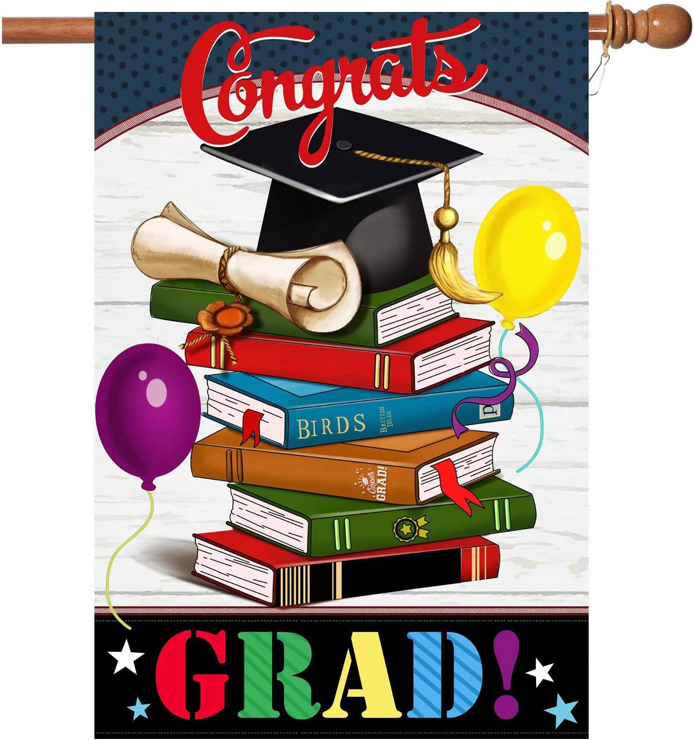 Amazon.com : Graduation Flag,Graduation House Flags 28 x 40 Inch Double ...