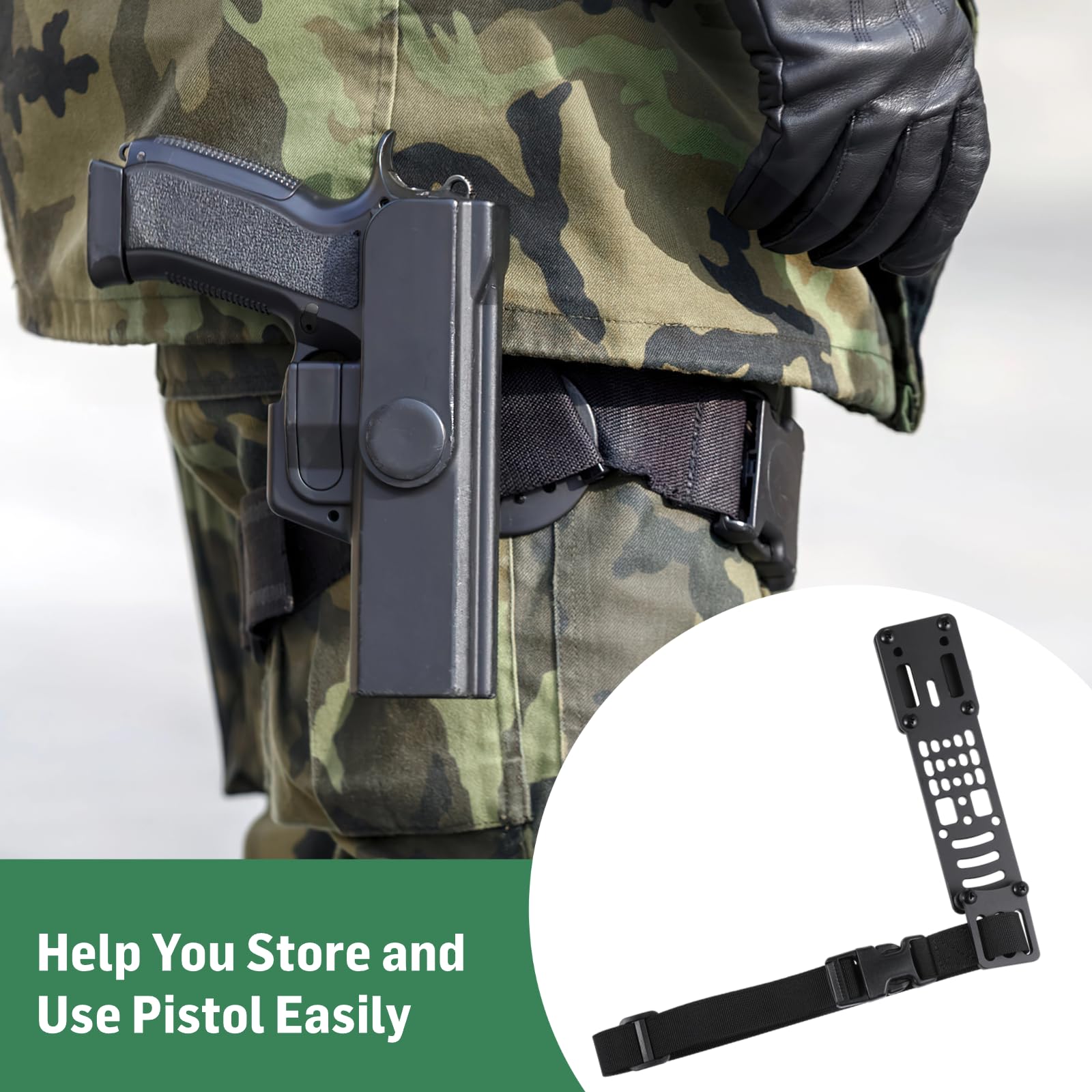 Snapklik.com : Tactical Modular Holster Adapter For QLS Kit, Drop Leg ...