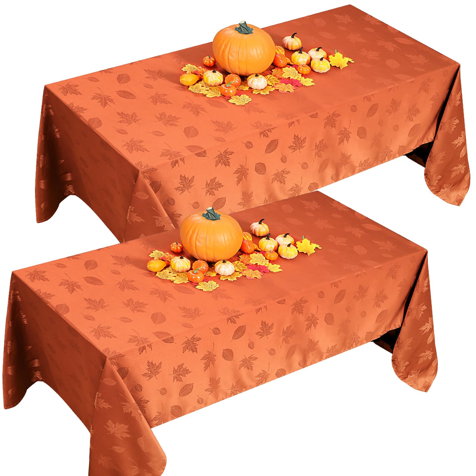 Amazon.com: Preboun 2 Pcs Rectangle Fall Tablecloth Thanksgiving ...
