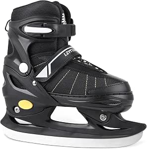 Amazon.com : LEVYTEMP Adjustable Ice Skates for Kids Boys Girls, Blades ...