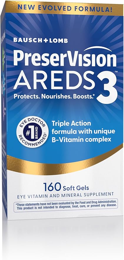 Amazon.com: PreserVision AREDS3 Eye Vitamins, #1 Eye Doctor Recommended ...