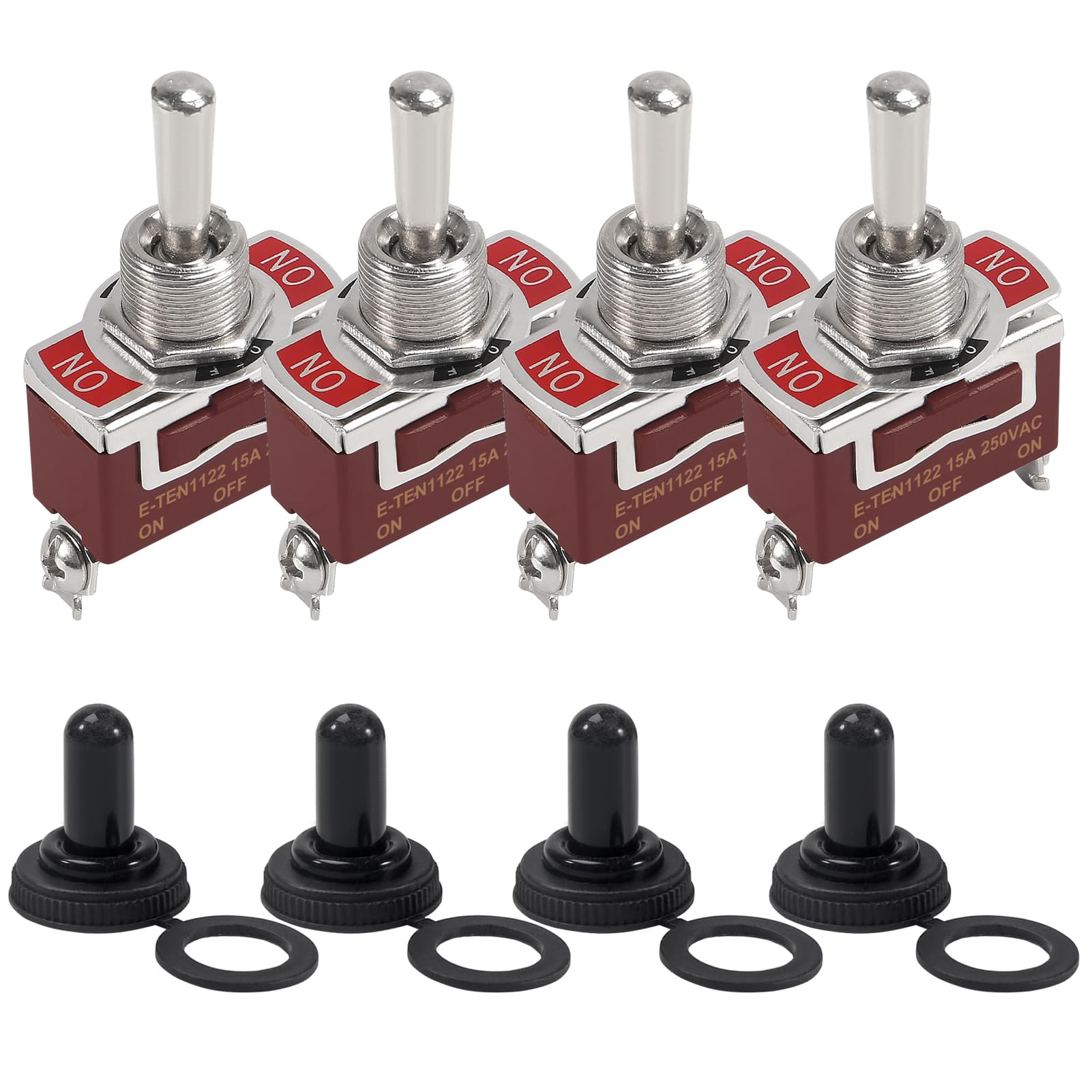 Snapklik.com : ACEIRMC Waterproof Toggle Switch 12V Marine ON Off ON 3 ...