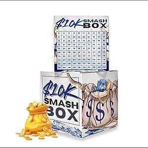 Smash Box 10k, Cash Money Saving Box, 10k Savings Challenge SmashBox ...