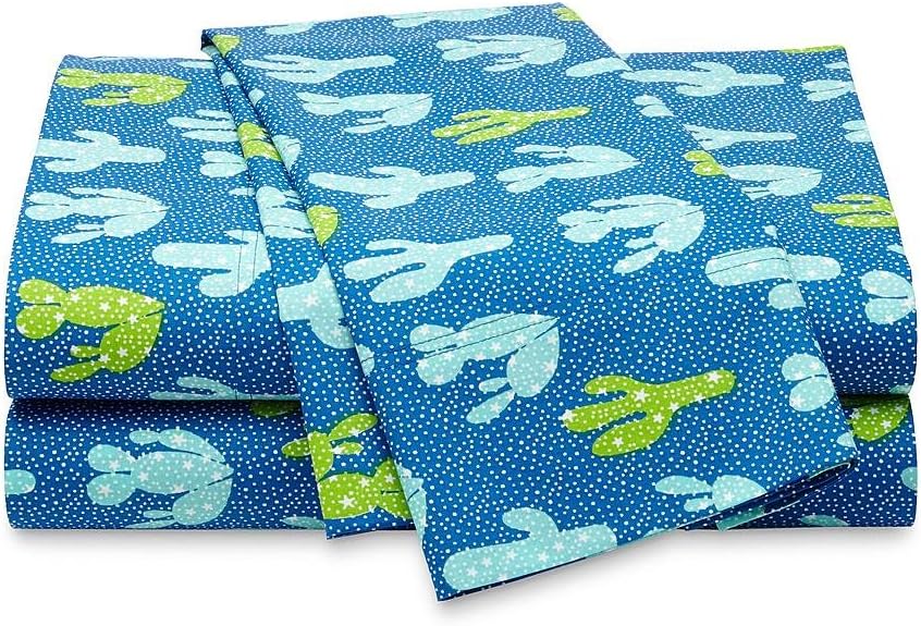 Amazon.com: Joe Boxer 100% Cotton Percale Patterned Bed Sheet and ...