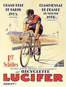 Amazon.com: Lucifer Cycles Grand Prix Only Unframed Wall Art Print ...