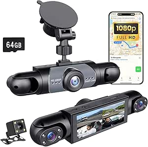 Amazon.com: 360 Degree Full View Car Dashcam System |4 Channel Dash Cam ...