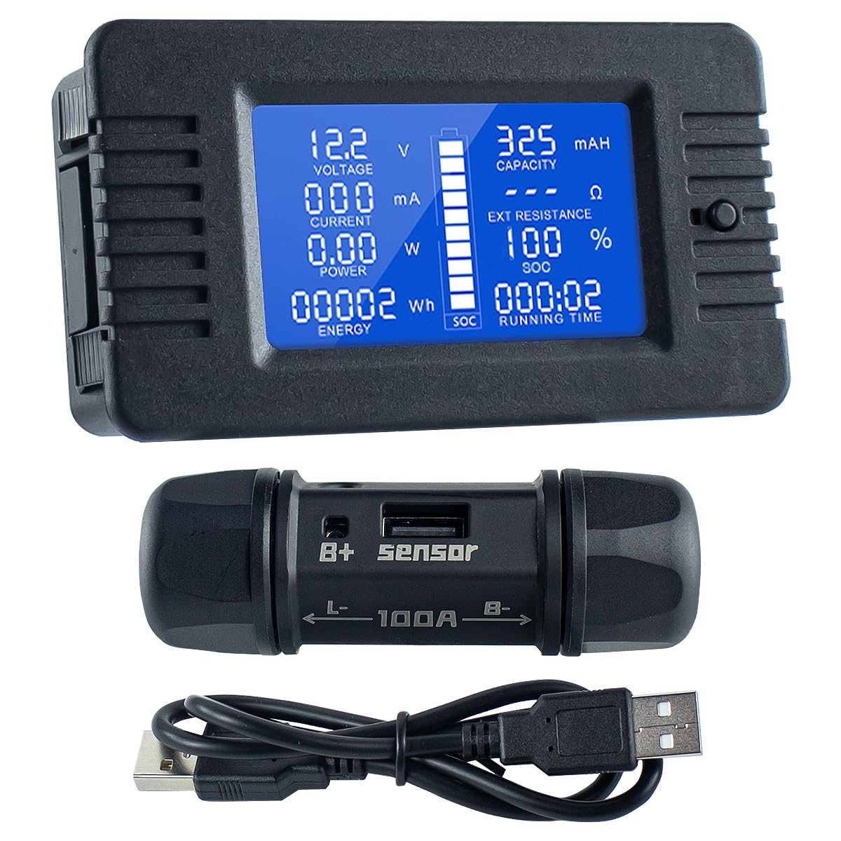Amazon.com: Hosyond 8-120V 0-100A Multifunction DC Battery Monitor with ...