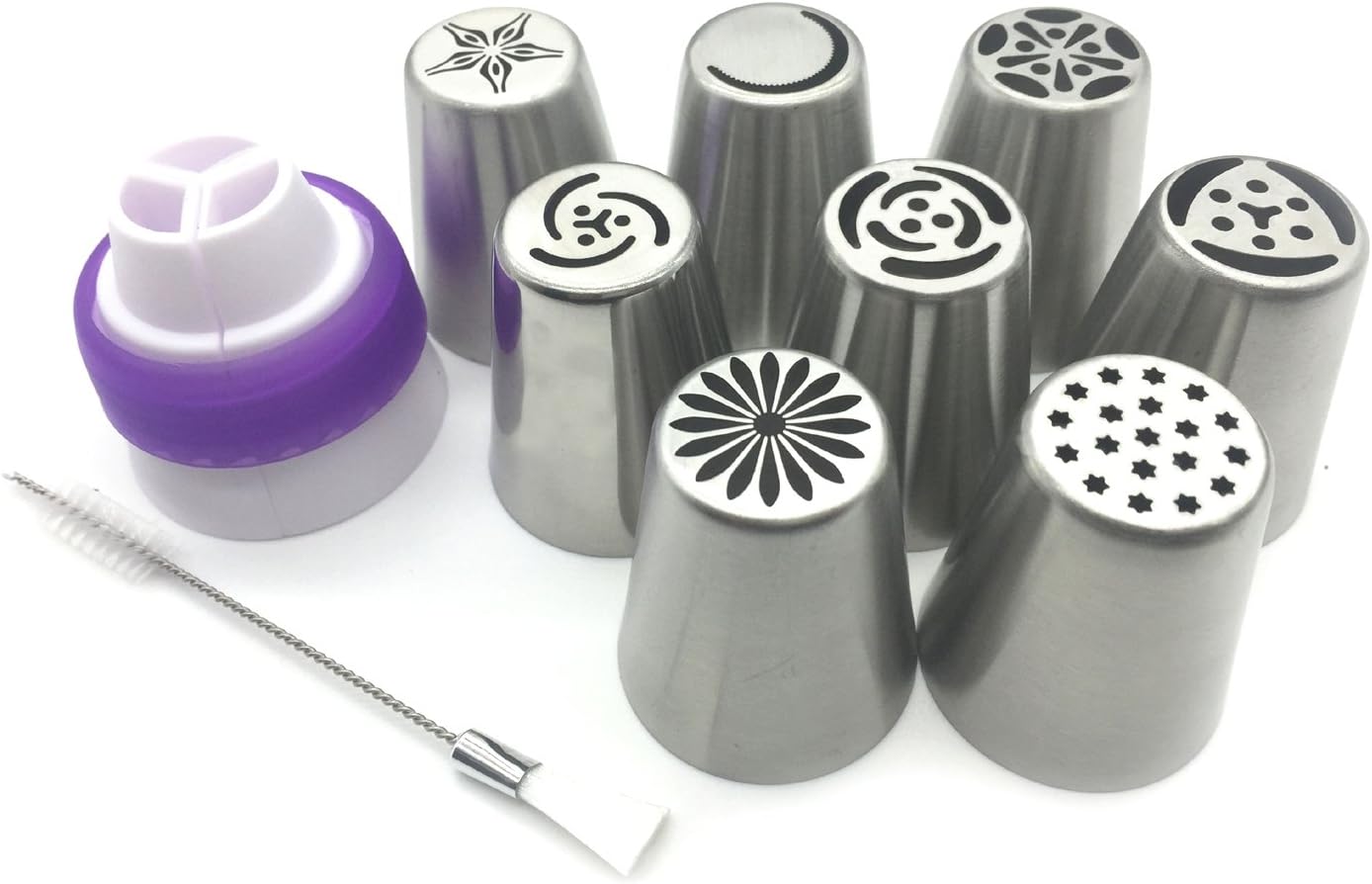 Amazon.com: Cake Decorating Russian Piping Tip Set, 20 Piece -8 Russian ...