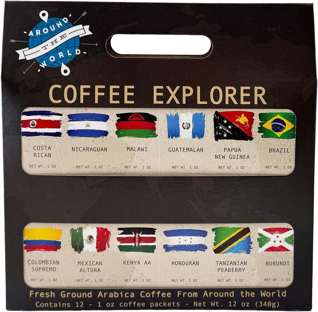 Amazon.com: Around the World Coffee Gift Set – 8 Bags -1.5 Ounce ea ...