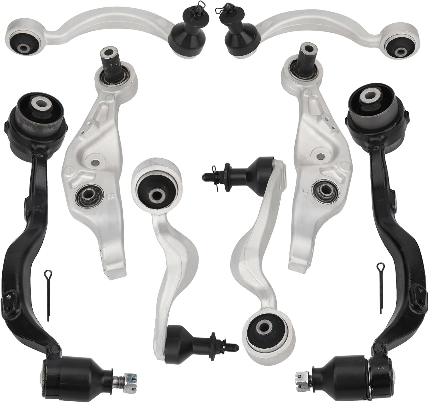 Amazon.com: IRONTEK 8pcs Front Upper & Lower Forward & Rearward Control ...