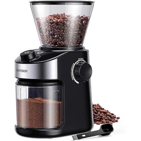 Amazon.com: Electric Burr Coffee Grinder with Digital Control, BEEONE ...