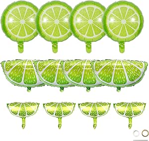 Amazon.com: Xiuhusha Green Lemon Fruit Balloons 12pcs Lime Green ...