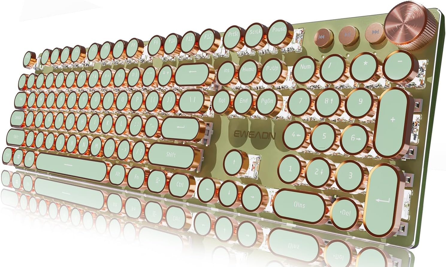 Amazon.com: RAZEAK Typewriter Keyboard, Retro Typewriter Keyboard ...