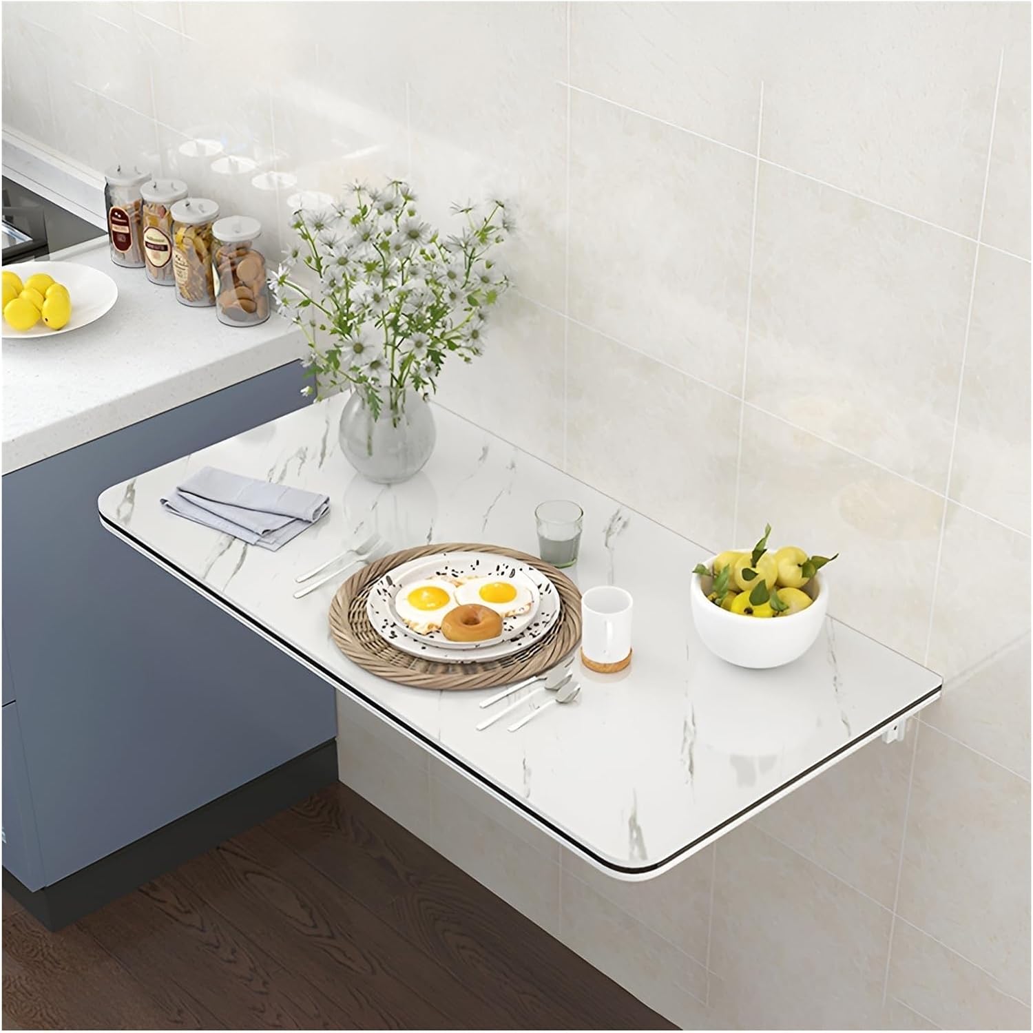 Amazon.com: Wall Mounted Drop Leaf Table, Floating Laptop Desk, Drop ...